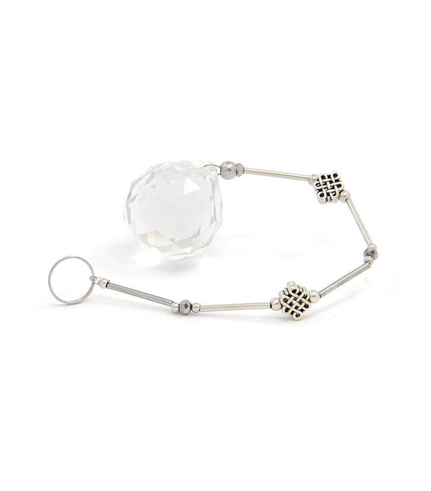 Facetted Crystal Drop with Mystic Knot – FSMegamall.com