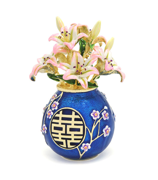 Double Happiness Vase with Lilies – FSMegamall.com