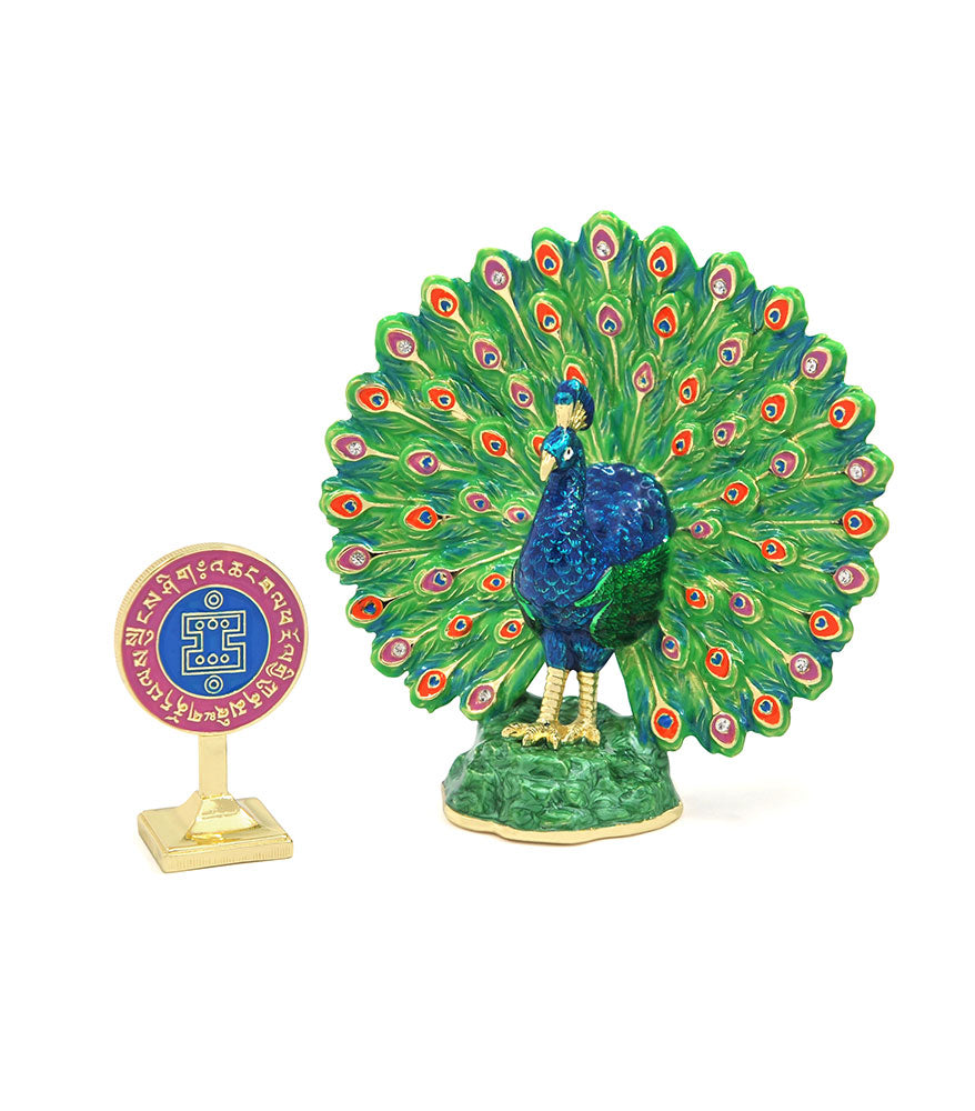 Magic Peacock with Anti-Burglary Plaque – FSMegamall.com