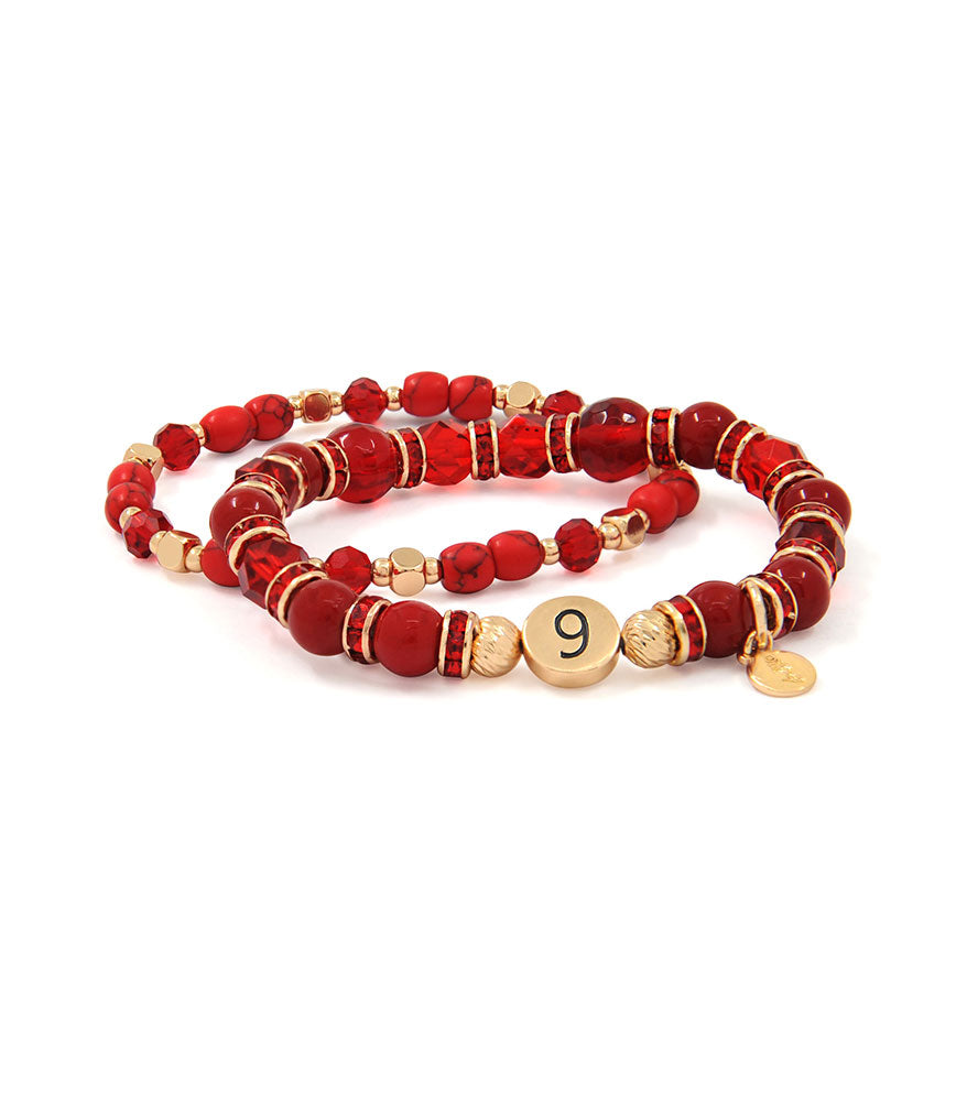 Lucky 9 Fire Element Bracelets (Set of 2) – FSMegamall.com