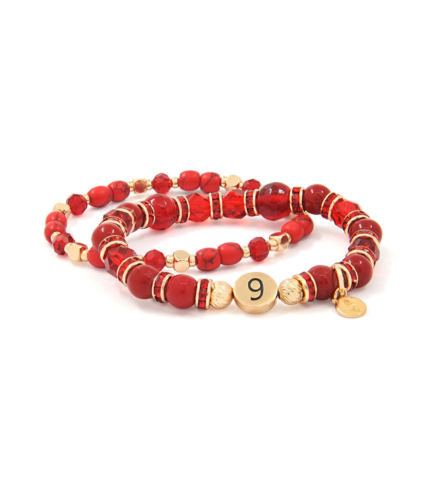 Lucky 9 Fire Element Bracelets (Set of 2) – FSMegamall.com