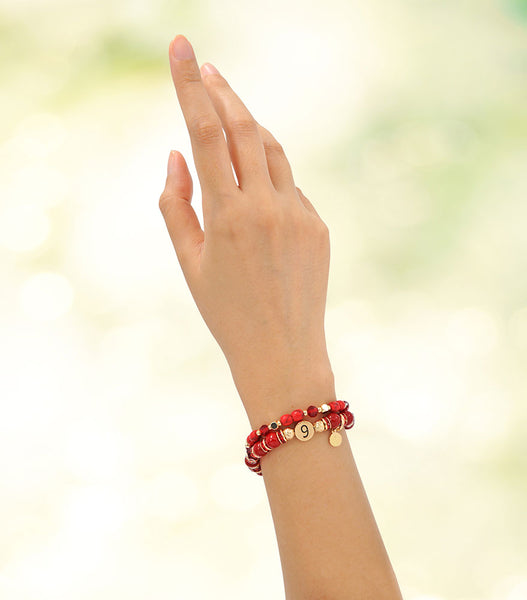 Lucky 9 Fire Element Bracelets (Set of 2) – FSMegamall.com