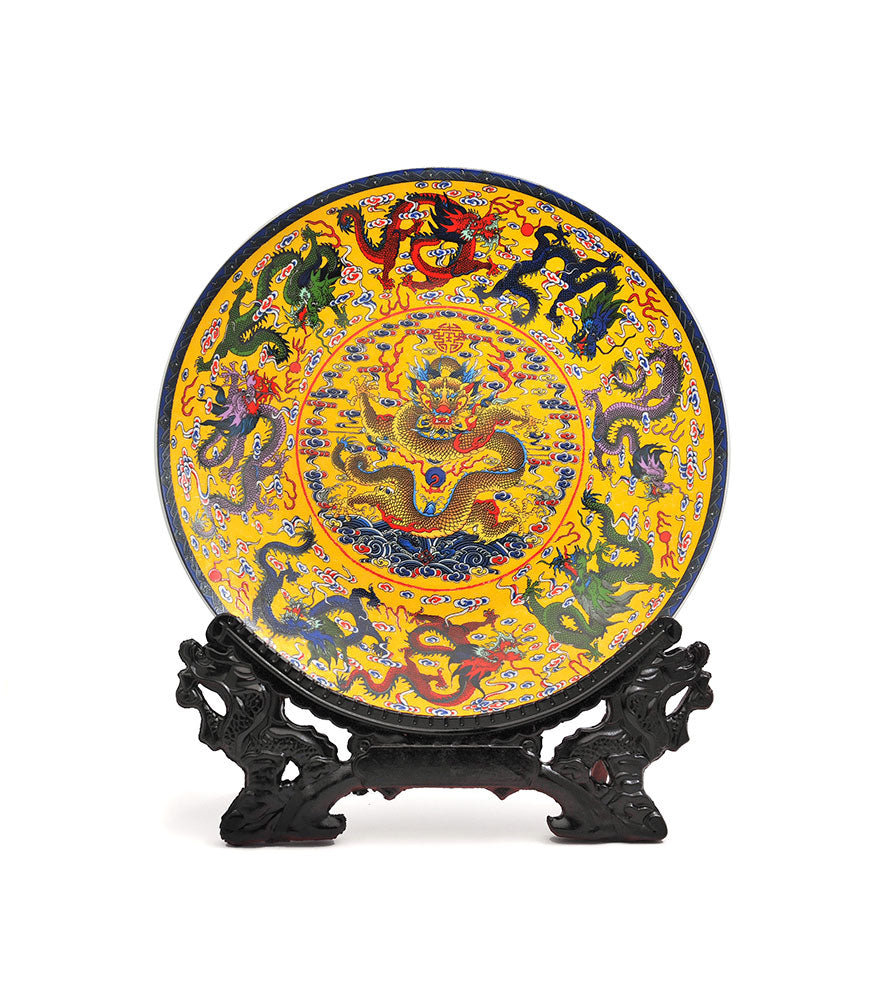 [BACKORDER] The 9 Dragons Decorative Plate – FSMegamall.com