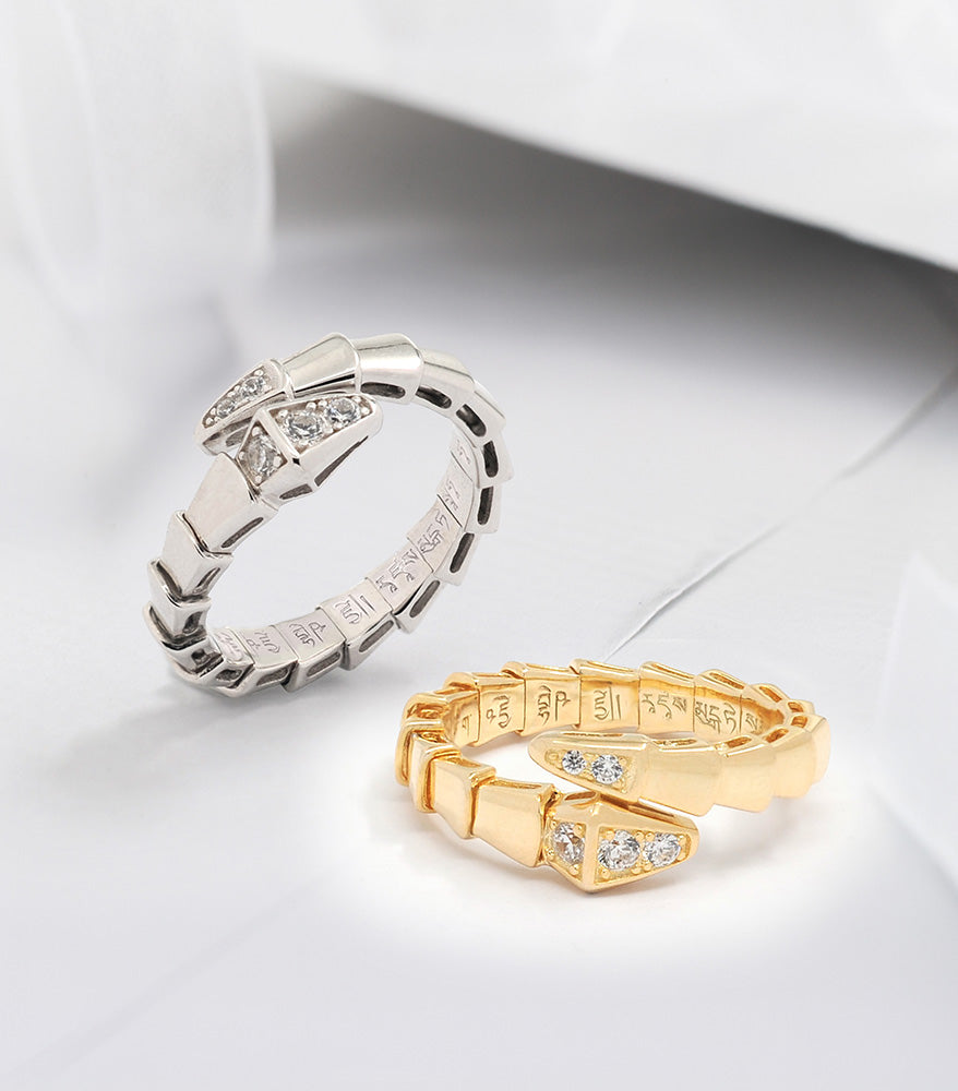 Healing Snake Mantra Ring – FSMegamall.com