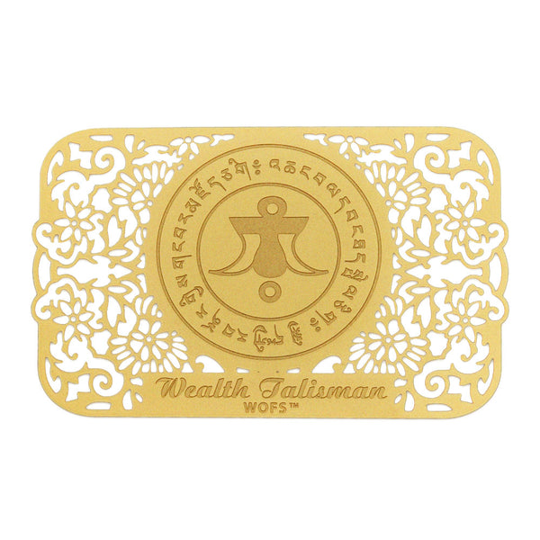 Wealth Talisman Printed on A Card in Gold – FSMegamall.com