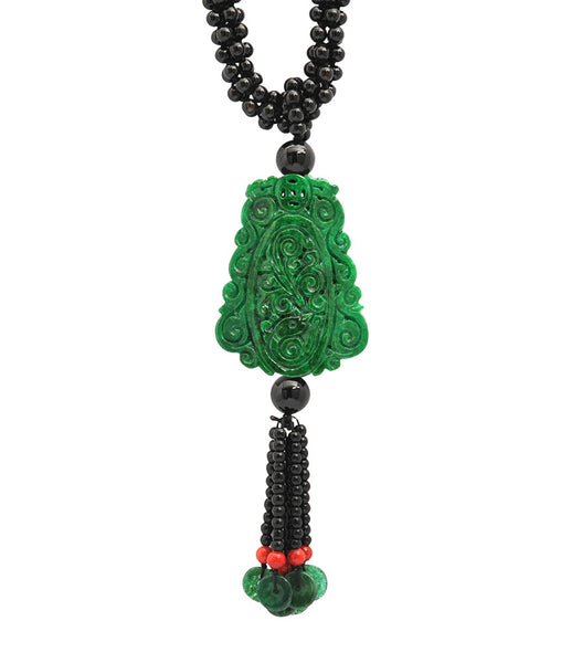 Jade Pendant with Pi Yao and Coins Auspicous Symbols (J04) – FSMegamall.com
