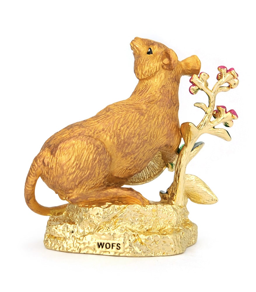 Golden Rat Holding Coin with "Your Luck Has Arrived" – FSMegamall.com