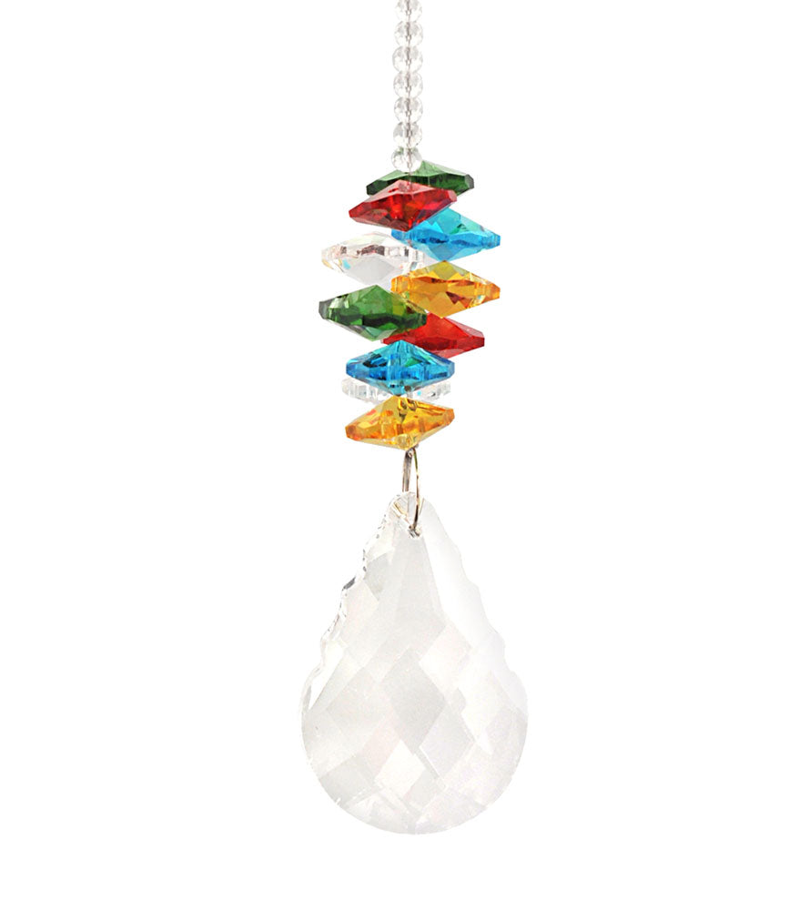 Facetted Crystal Drop - Colourful – FSMegamall.com